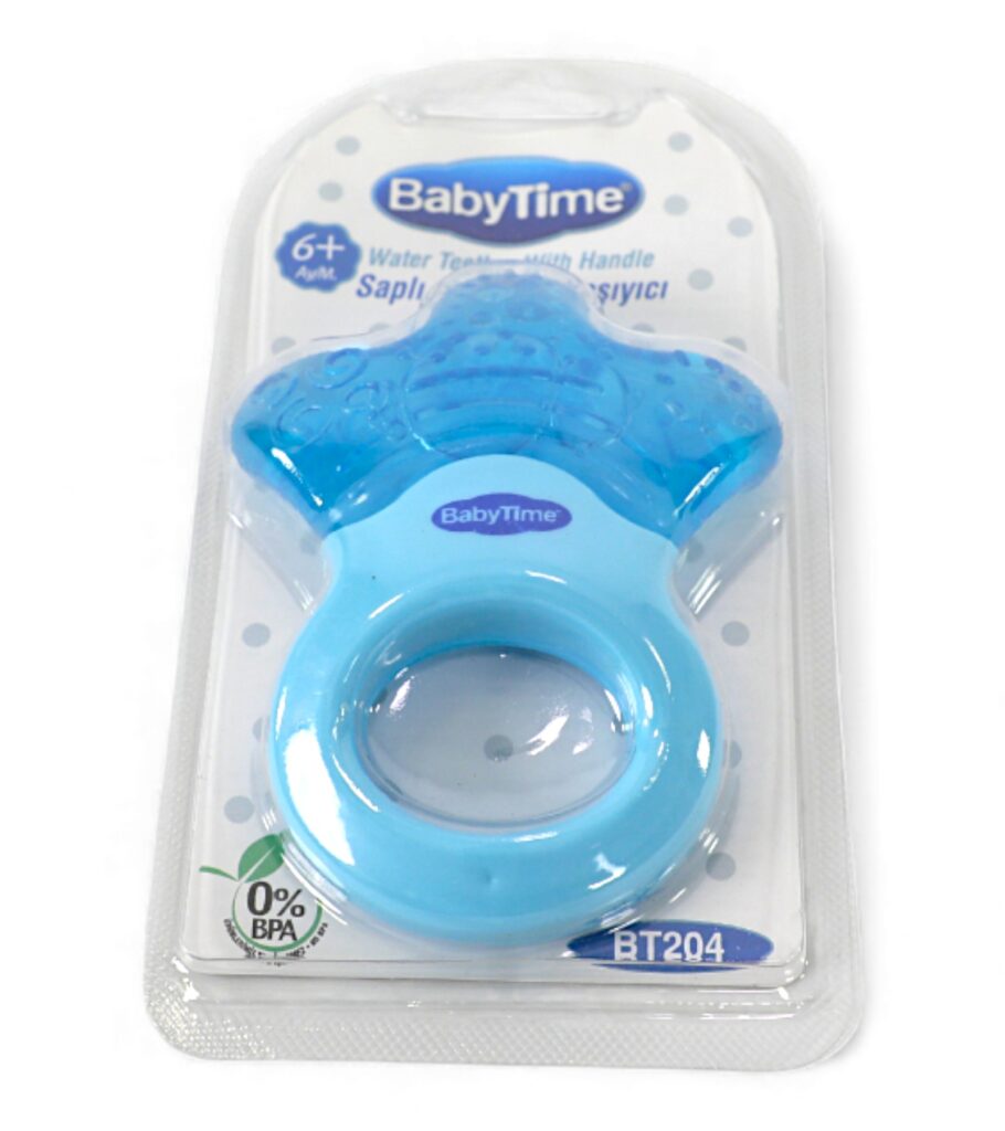 Water Teether with Handle (pink,blue) – MyBabyLab